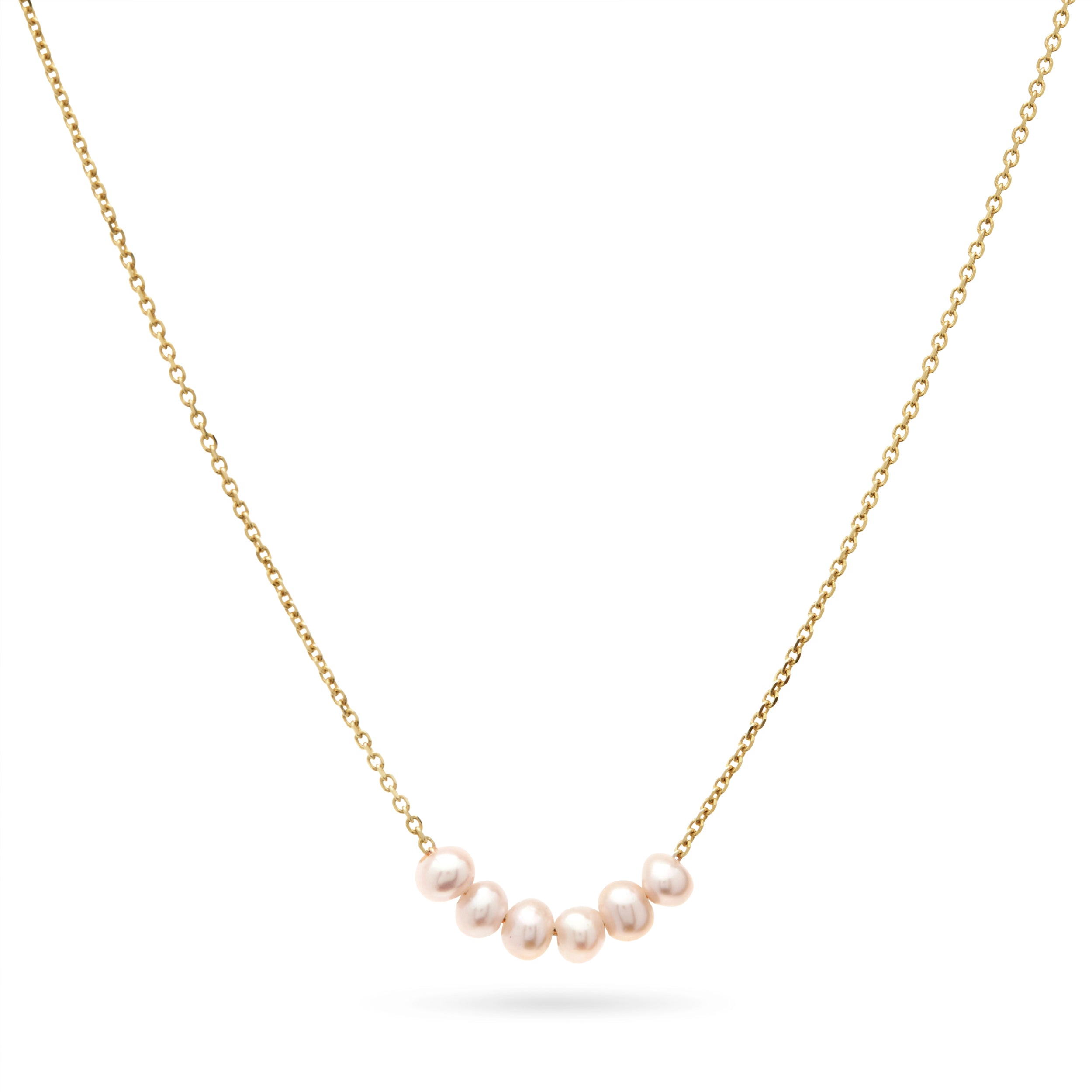Smile pearl necklace store