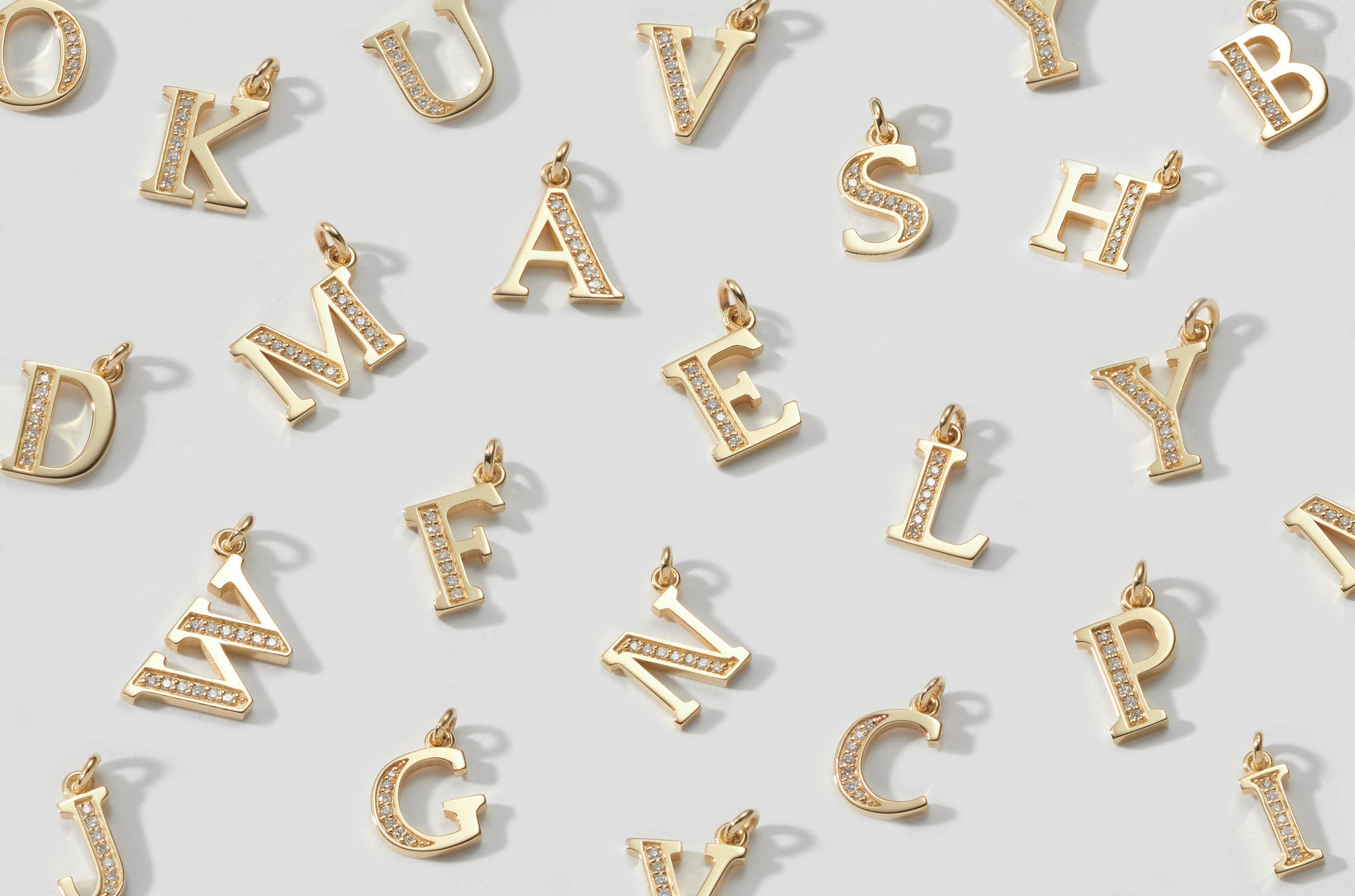 Diamond Initial Necklaces | Shop Gold and Platinum Letter Jewellery ...