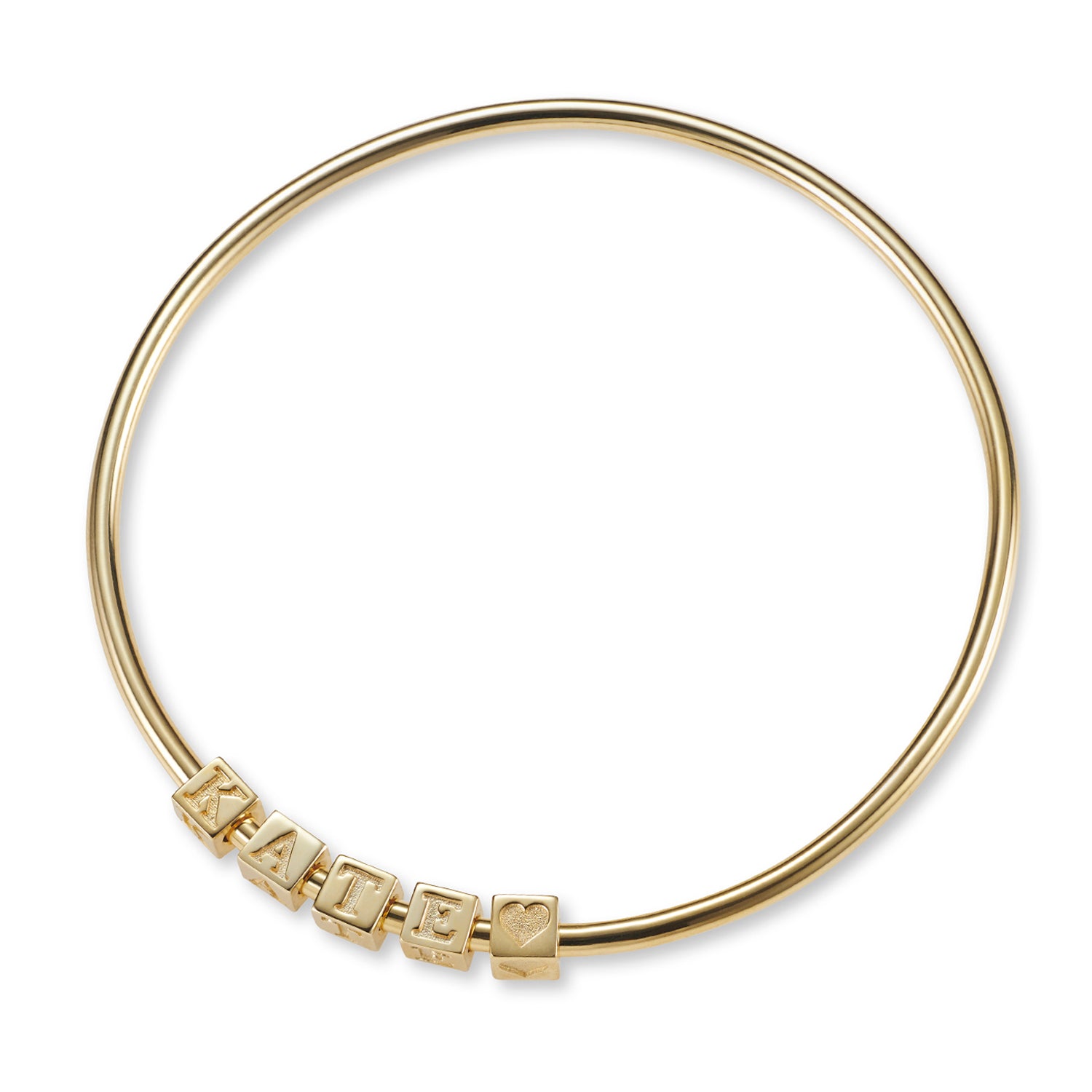 Silver Letter Bangle handmade Australia | LUKE ROSE | Initial Bangles ...