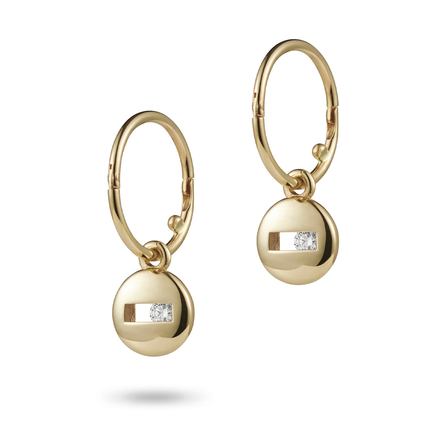 Diamond Hoop Earrings | Sliding Diamond Jewellery Handmade in Australia ...