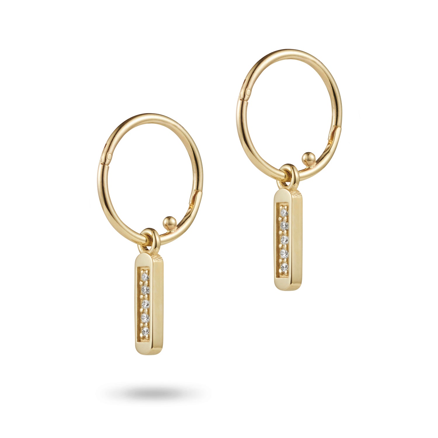 Diamond Hoop Earrings | Sliding Diamond Jewellery Handmade in Australia ...