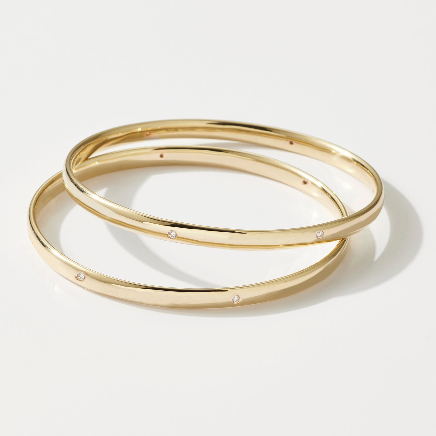 Diamond Set Solid Gold Bangles Australia | LUKE ROSE | Shop Diamonds ...