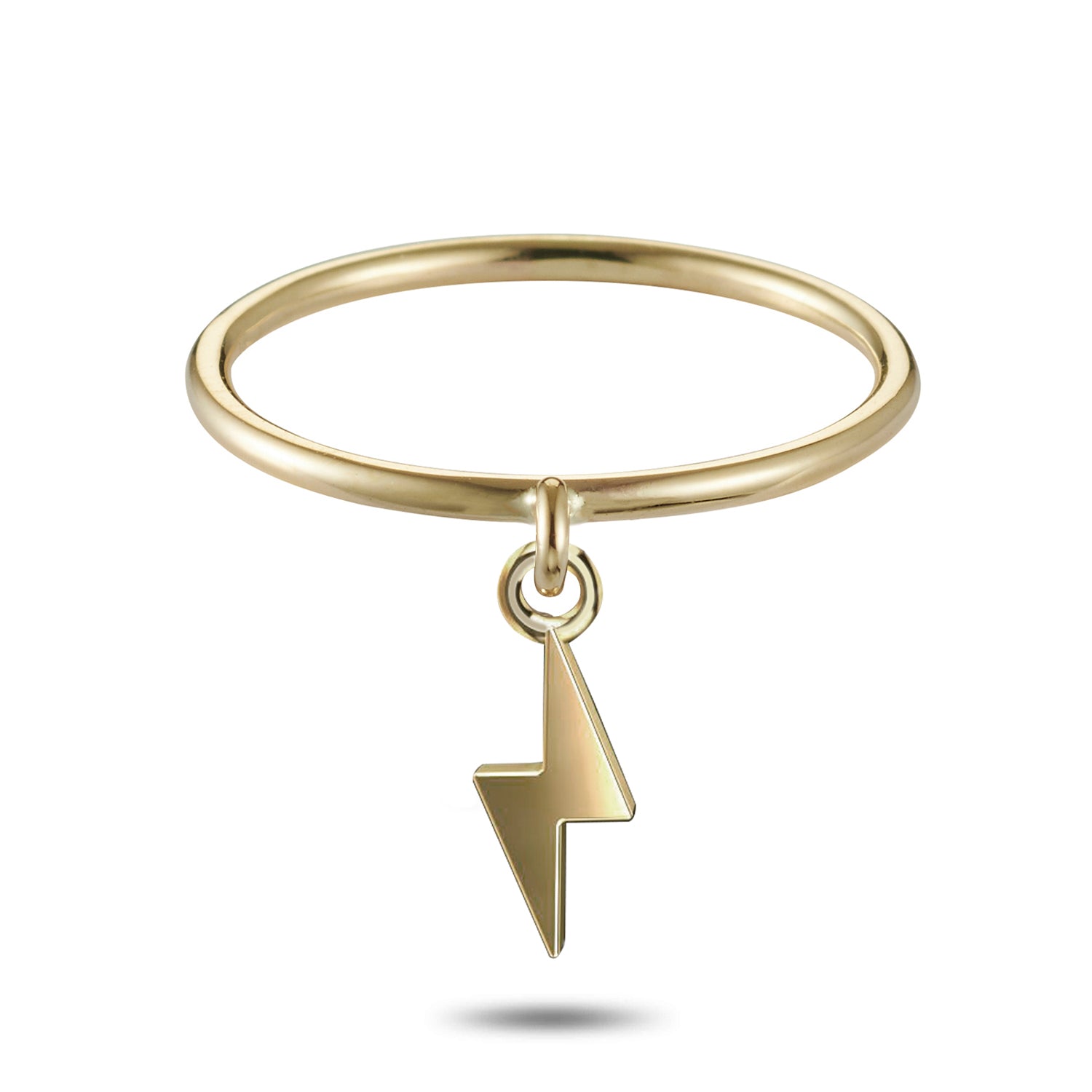 Lightning Bolt Ring in Yellow Gold | Gold Jewellery Online |LUKE ROSE ...