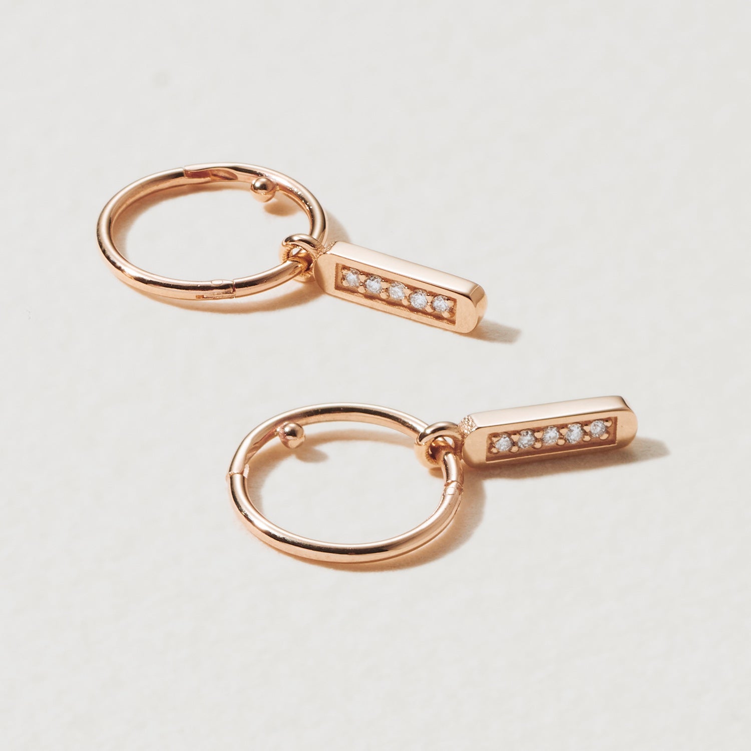 Diamond Hoop Earrings | Sliding Diamond Jewellery Handmade in Australia ...