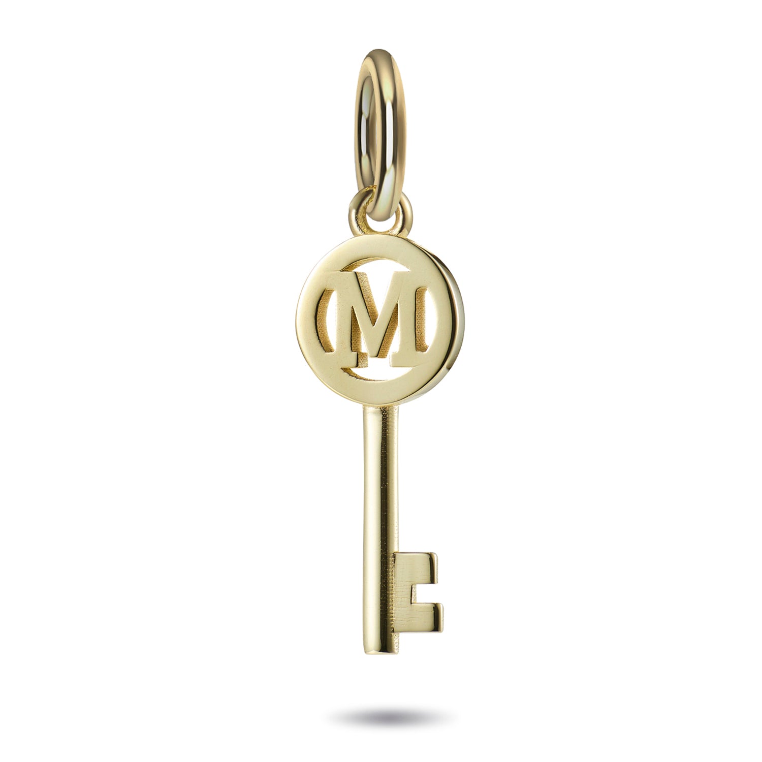 Solo Initial Key in Yellow Gold – Luke Rose Jewellery