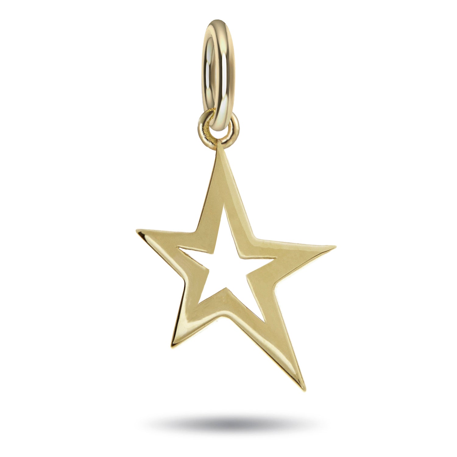 Solid Gold Star Pendant | LUKE ROSE | Shop Gold Charms online – Luke ...