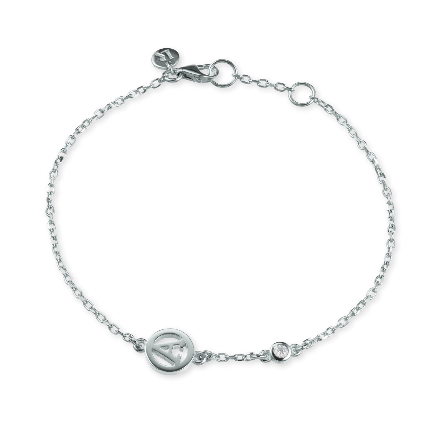 Platinum Initial Bracelet Australia | LUKE ROSE | Shop Platinum Online ...