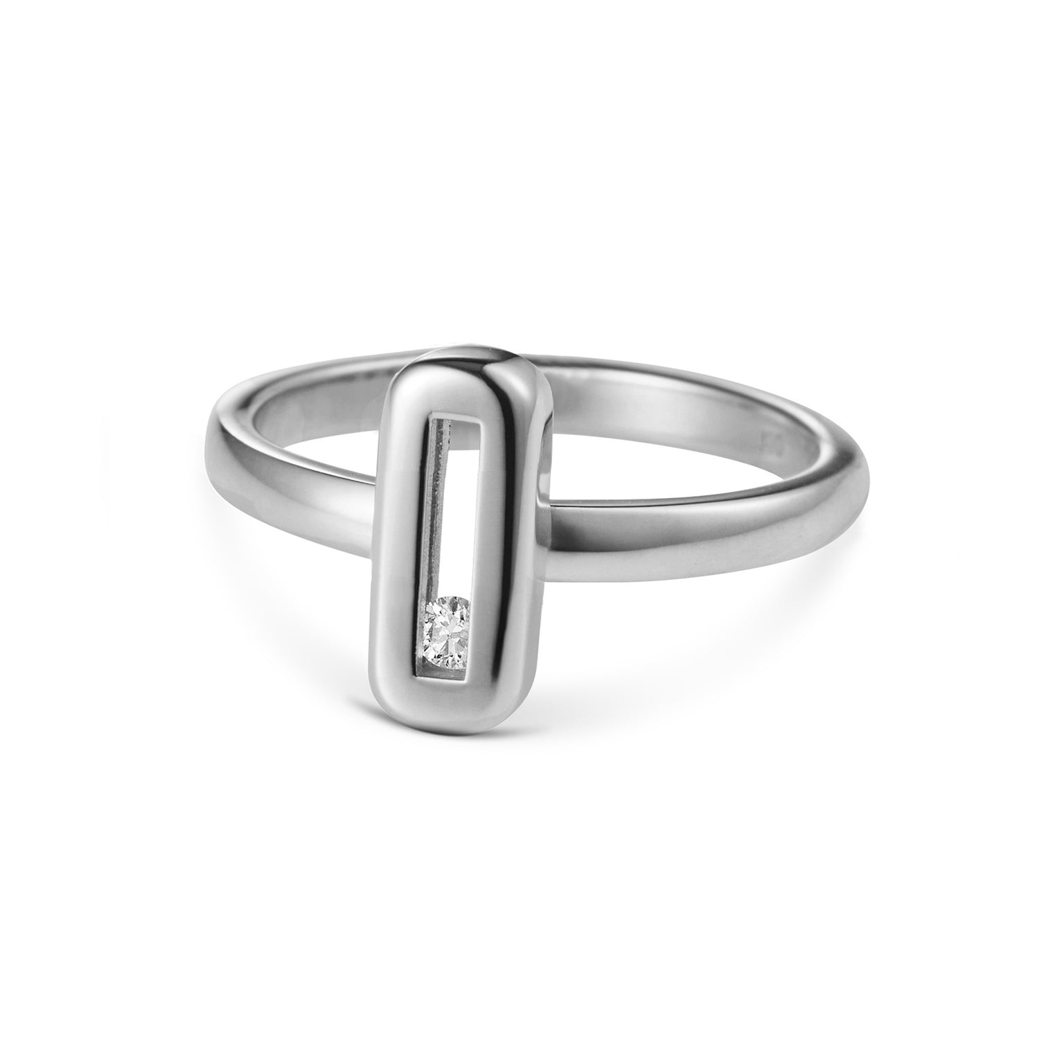 Unique Diamond Stack Ring Solid Yellow Gold | Luke Rose Sliding ...