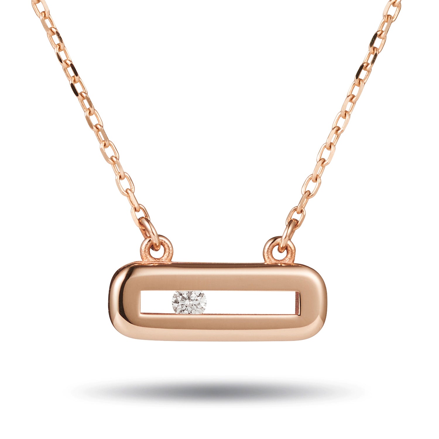Rose Gold Sliding Diamond Necklace Australia | Shop Luke Rose Online ...