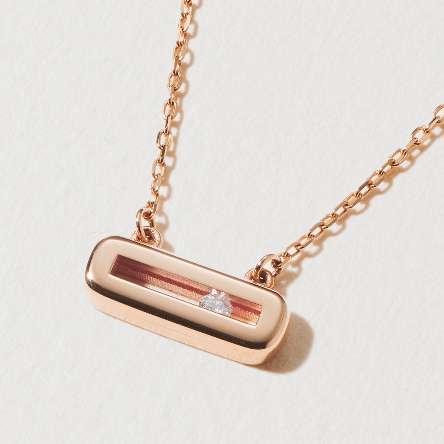Rose Gold Sliding Diamond Necklace Australia | Shop Luke Rose Online ...