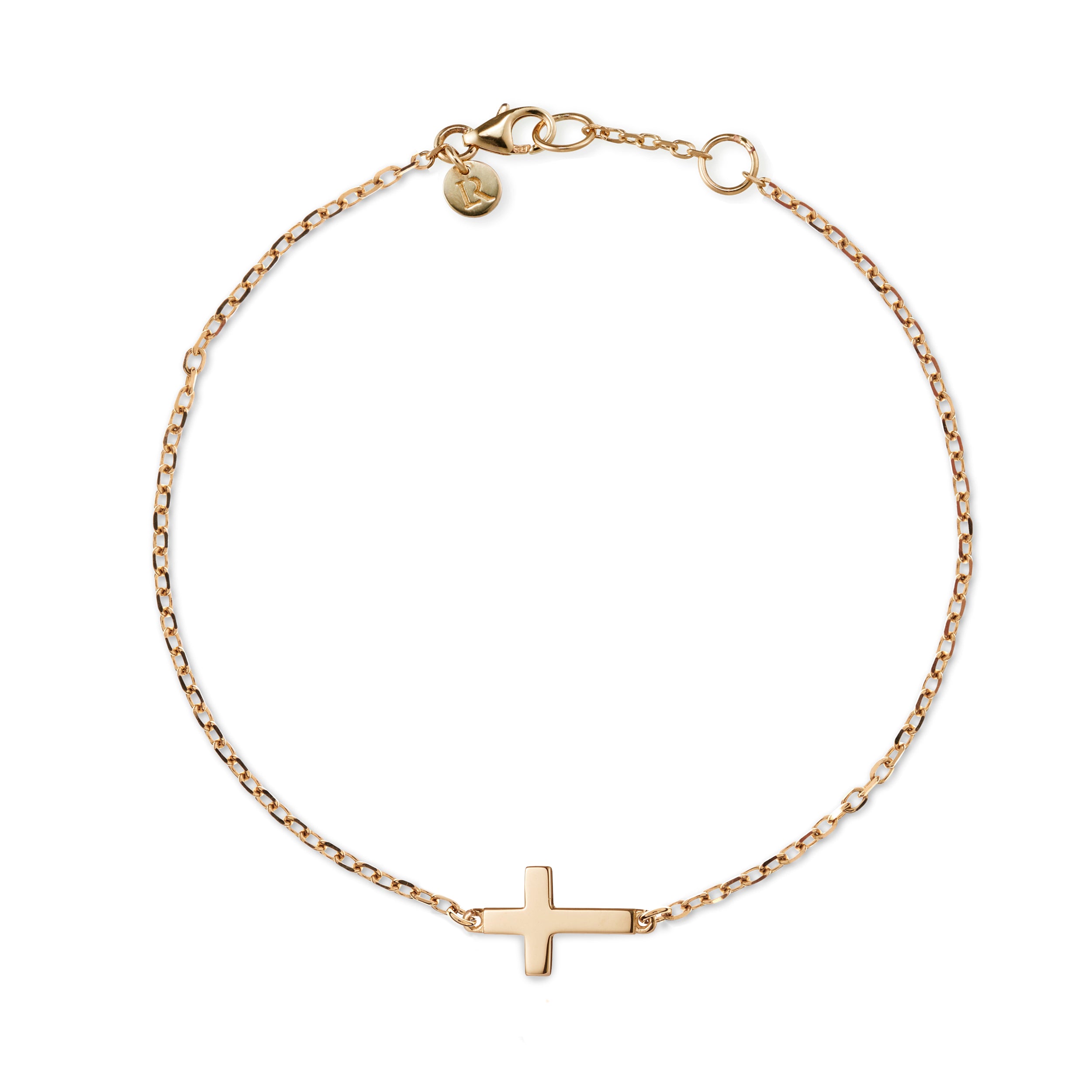 Designer Rose Gold Cross Bracelet | LUKE ROSE | Shop Gold Crucifix ...
