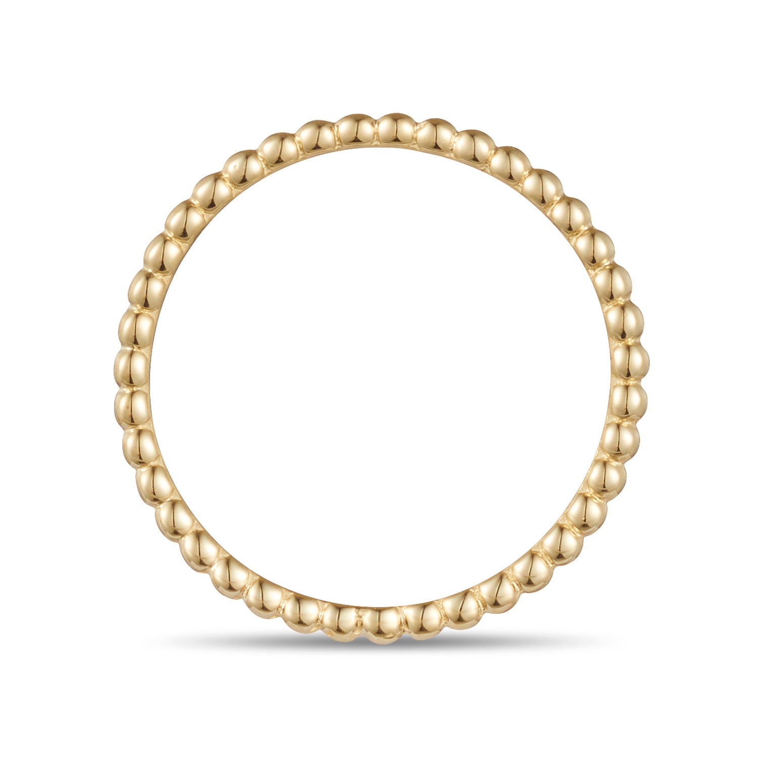 Dot Link Stack Ring in Yellow Gold – Luke Rose Jewellery