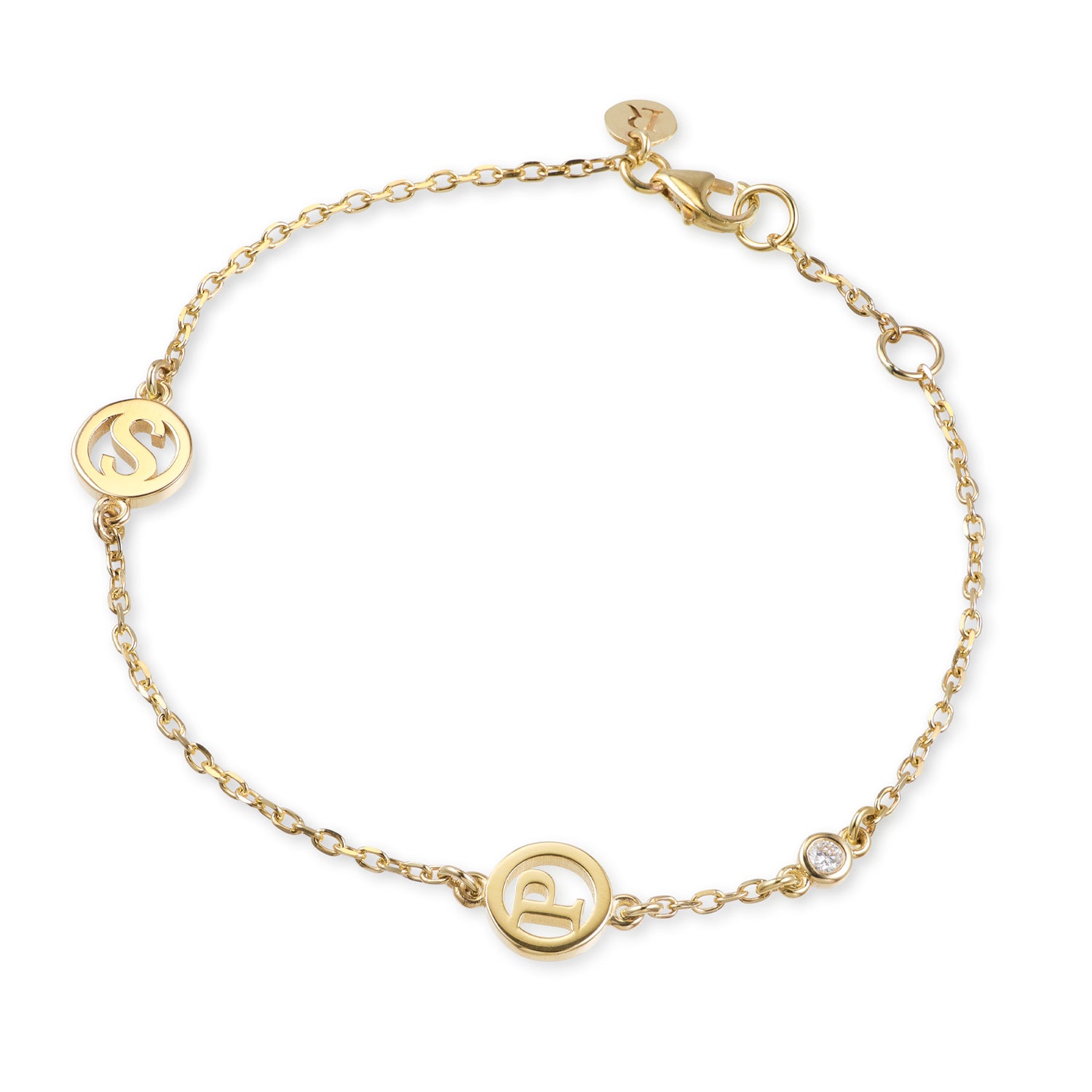 Initial Bracelet handmade in Australia | LUKE ROSE | Shop Gold Letters ...