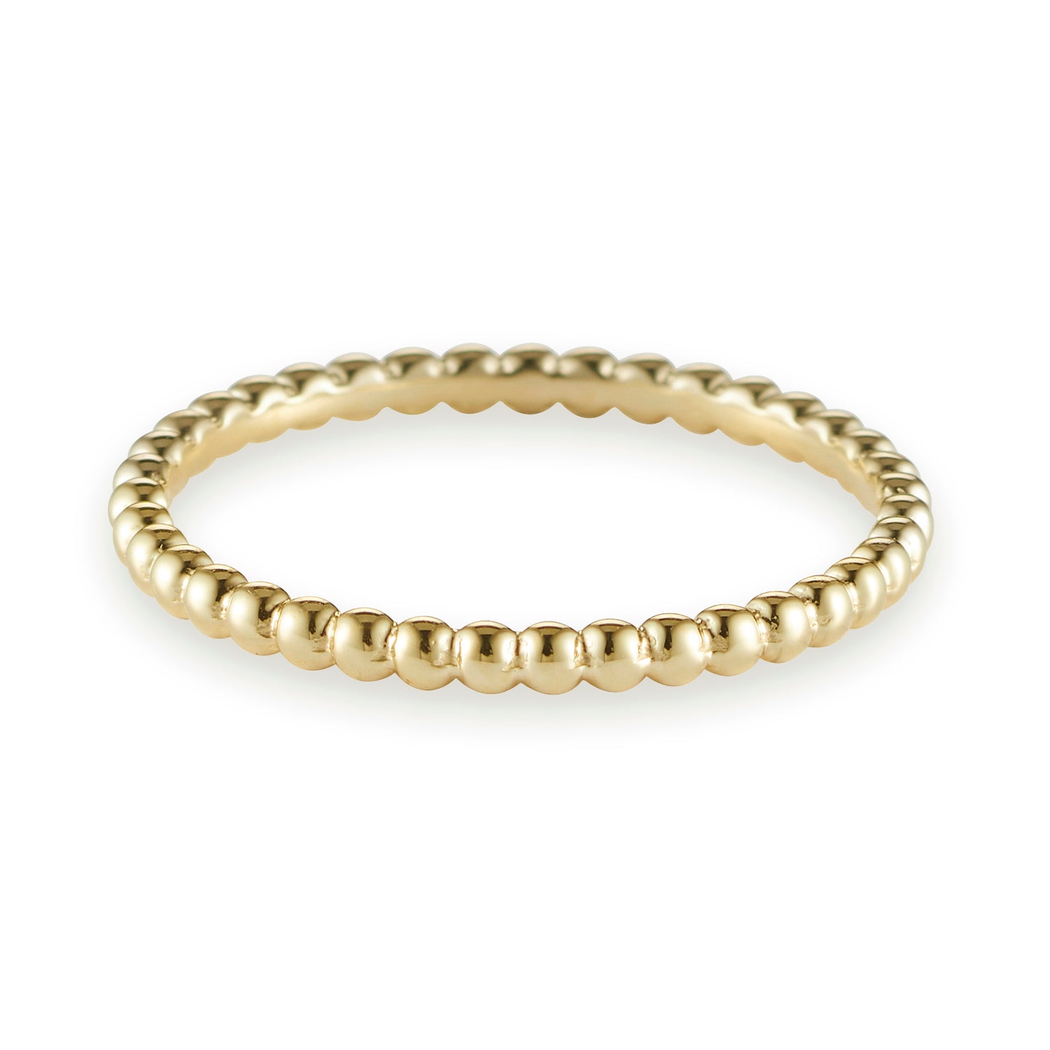 Dot Link Stack Ring in Yellow Gold – Luke Rose Jewellery